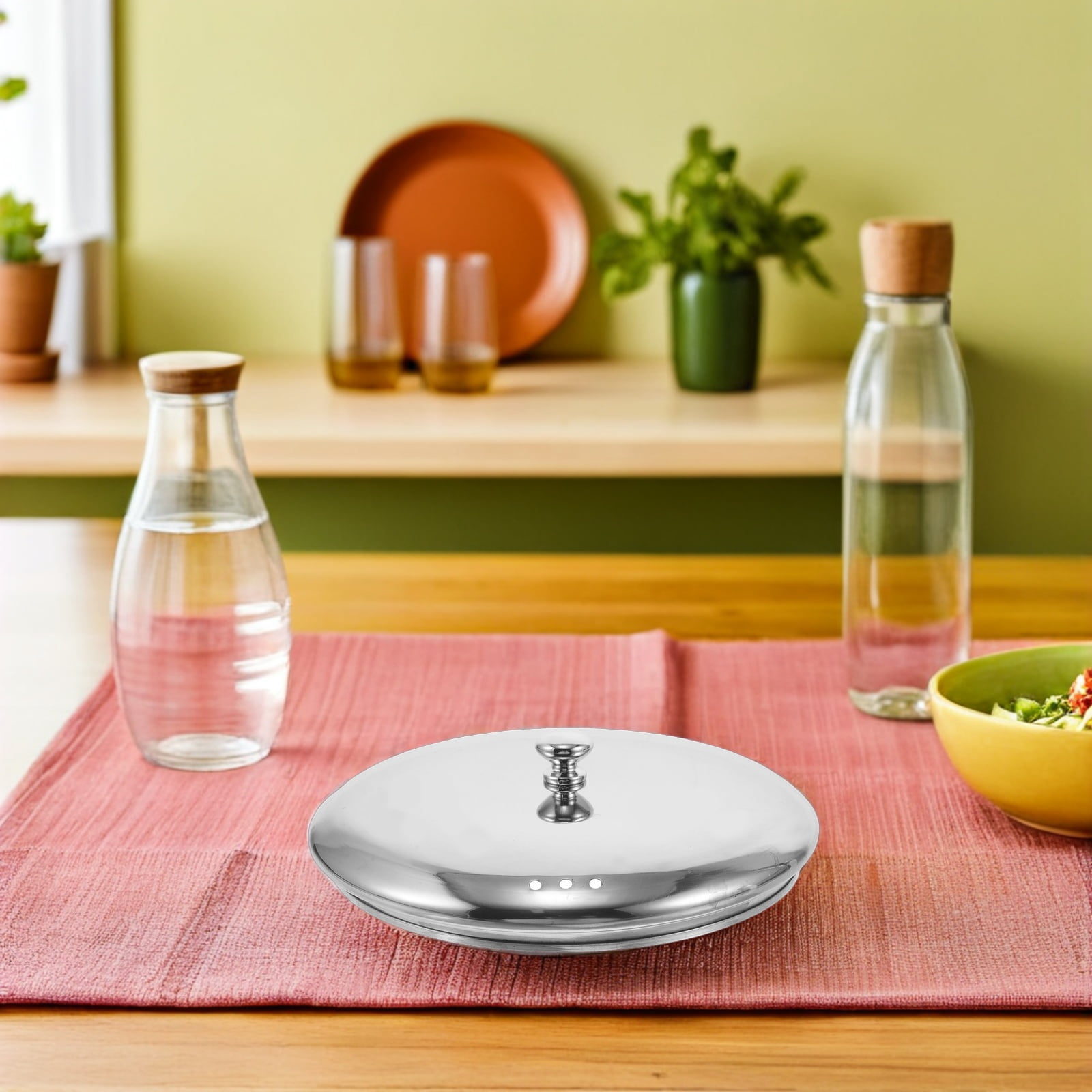 ADDHAT Effortless Use Stainless Steel Dome Cover for Buffet Drink ...