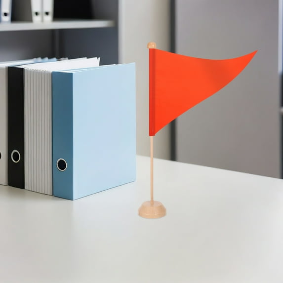 ADDHAT Compact Wood Flag Pole Stand for Desk Use and Elegant Displays ...
