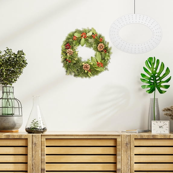 ADDHAT Clear Acrylic Wreath Base for Versatile Holiday and Seasonal ...