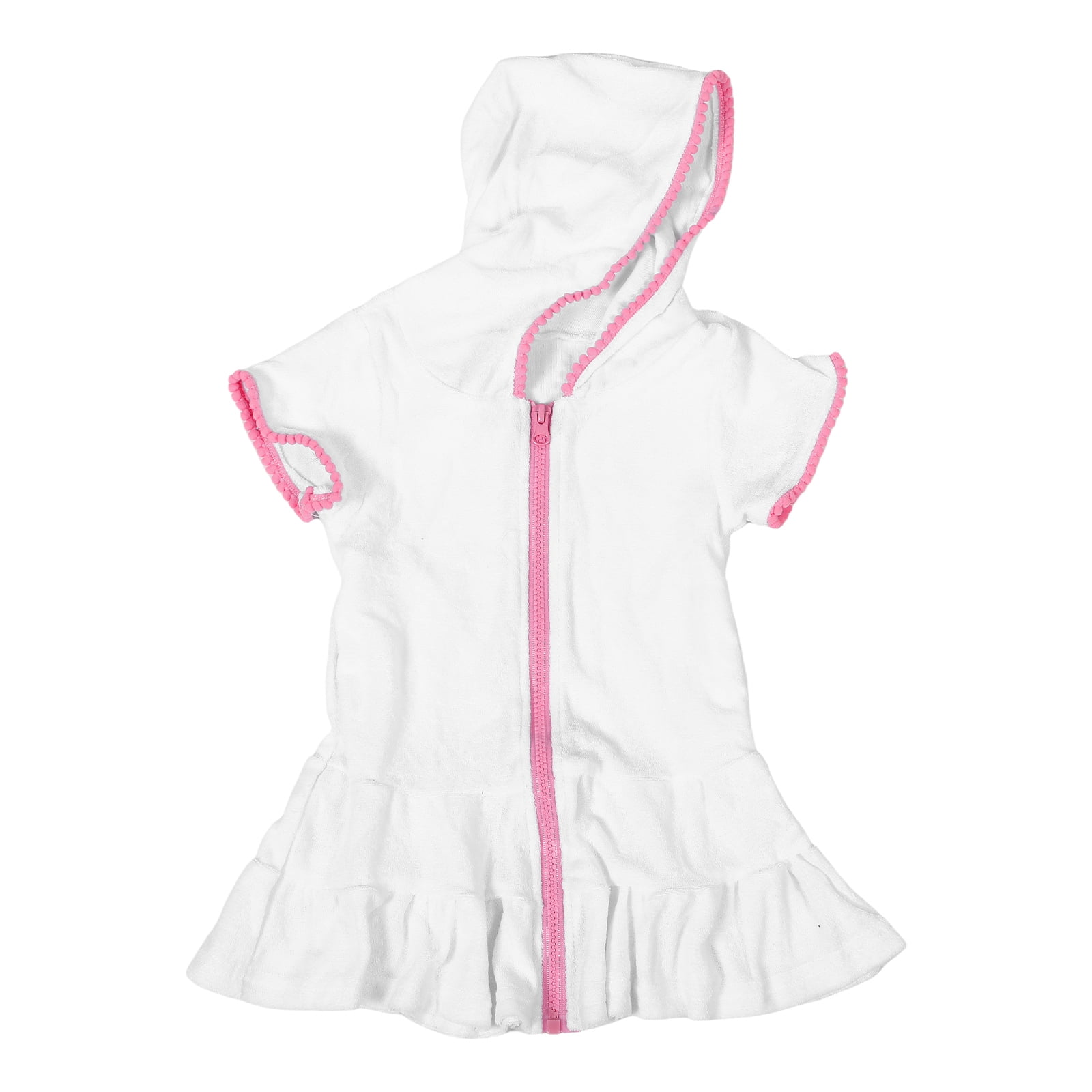 ADDHAT Hooded Zip-Up Swimsuit Dress Linen Beachwear 1 Set with UV ...