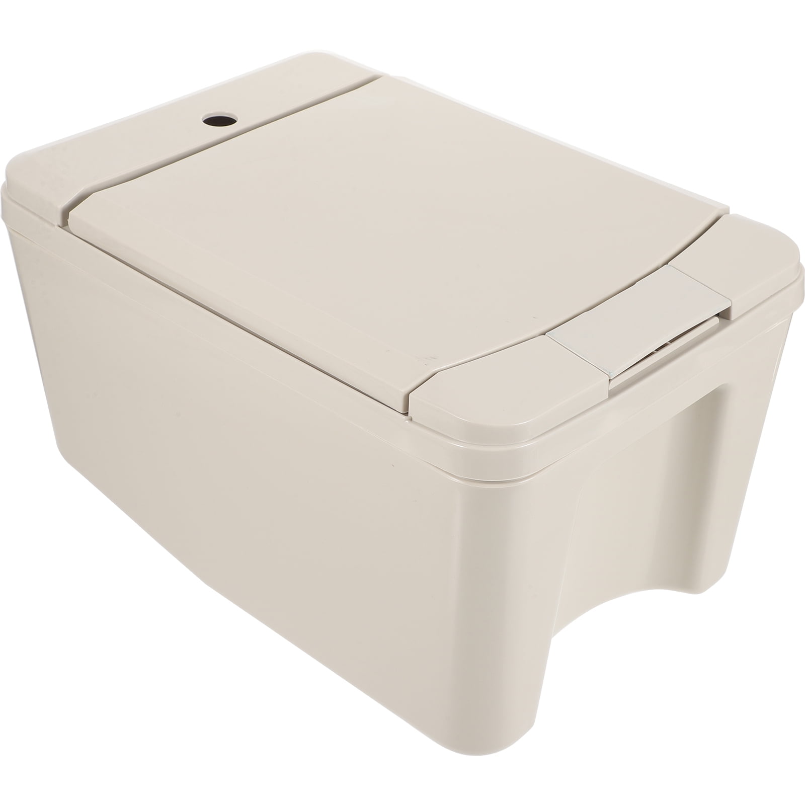 ADDHAT Beige Plastic Tea Leaf Bucket with Wheels, Gallon Size, for Home ...