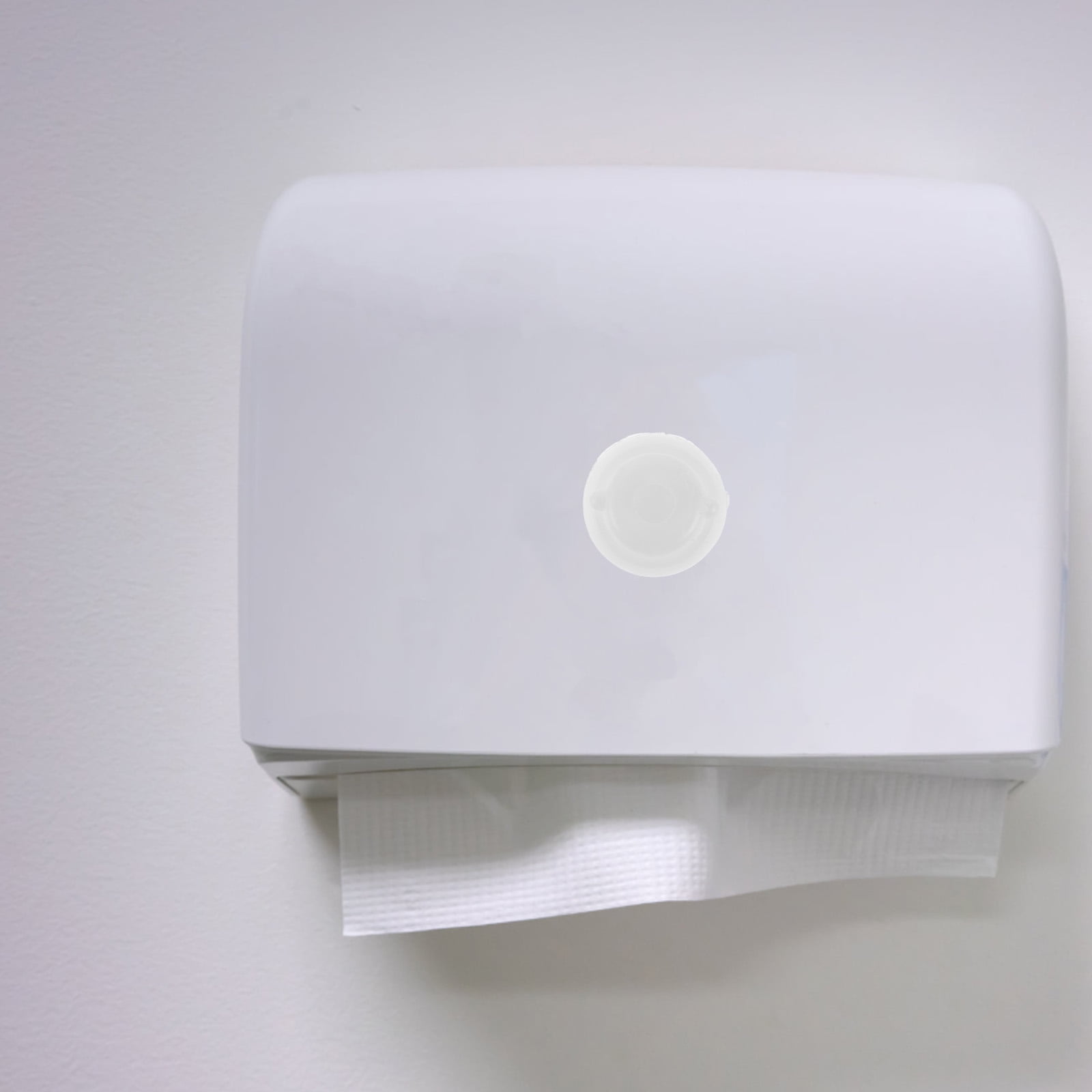 ADDHAT Universal Tissue Roll Lock White Plastic for Controlled Usage in ...