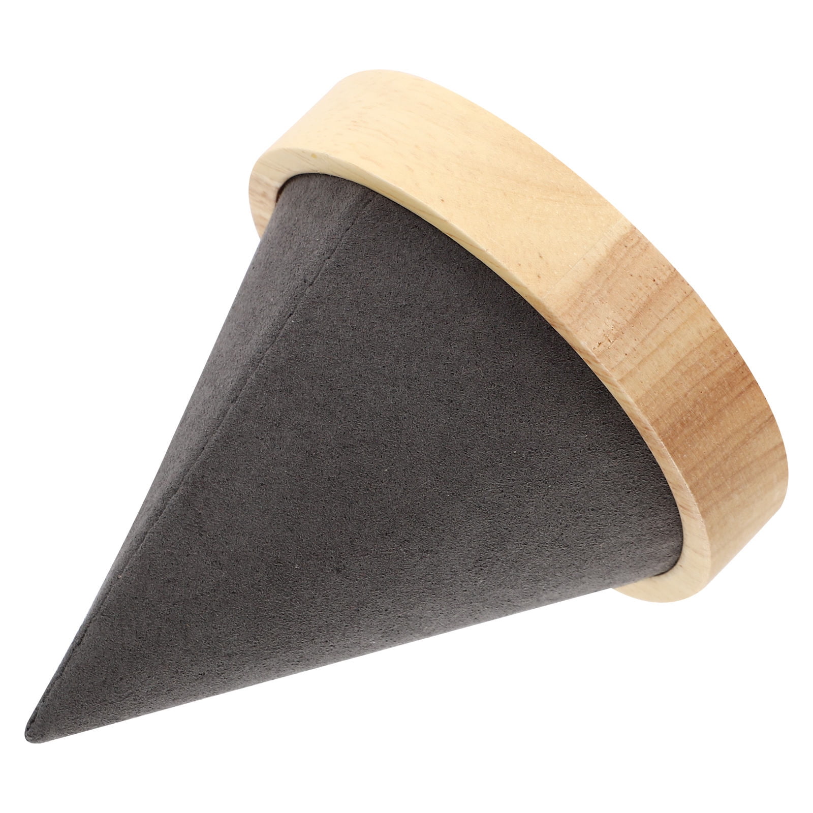 ADDHAT Solid Wood Grey Watch Display Cone Jewelry Organizer with Unique ...
