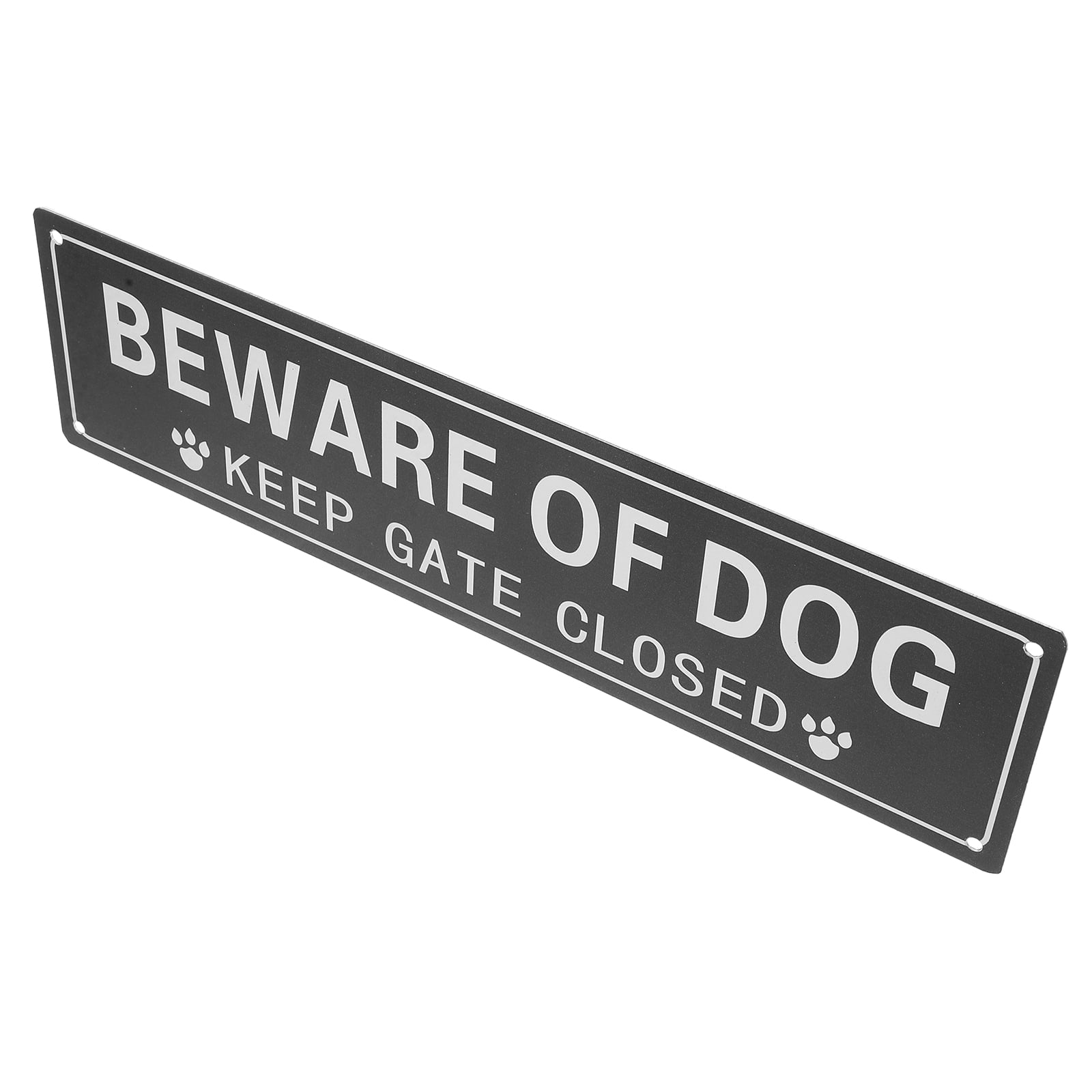 ADDHAT Outdoor Dog Sign Beware of Dog Warning Sign Rectangular 1Set ...