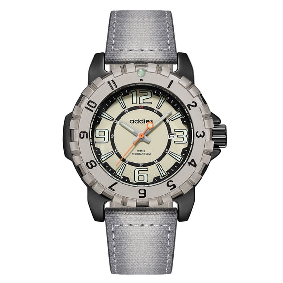 ADDIES Men's Analog Quartz Watch 50M Water Resistant Luminous Dive ...