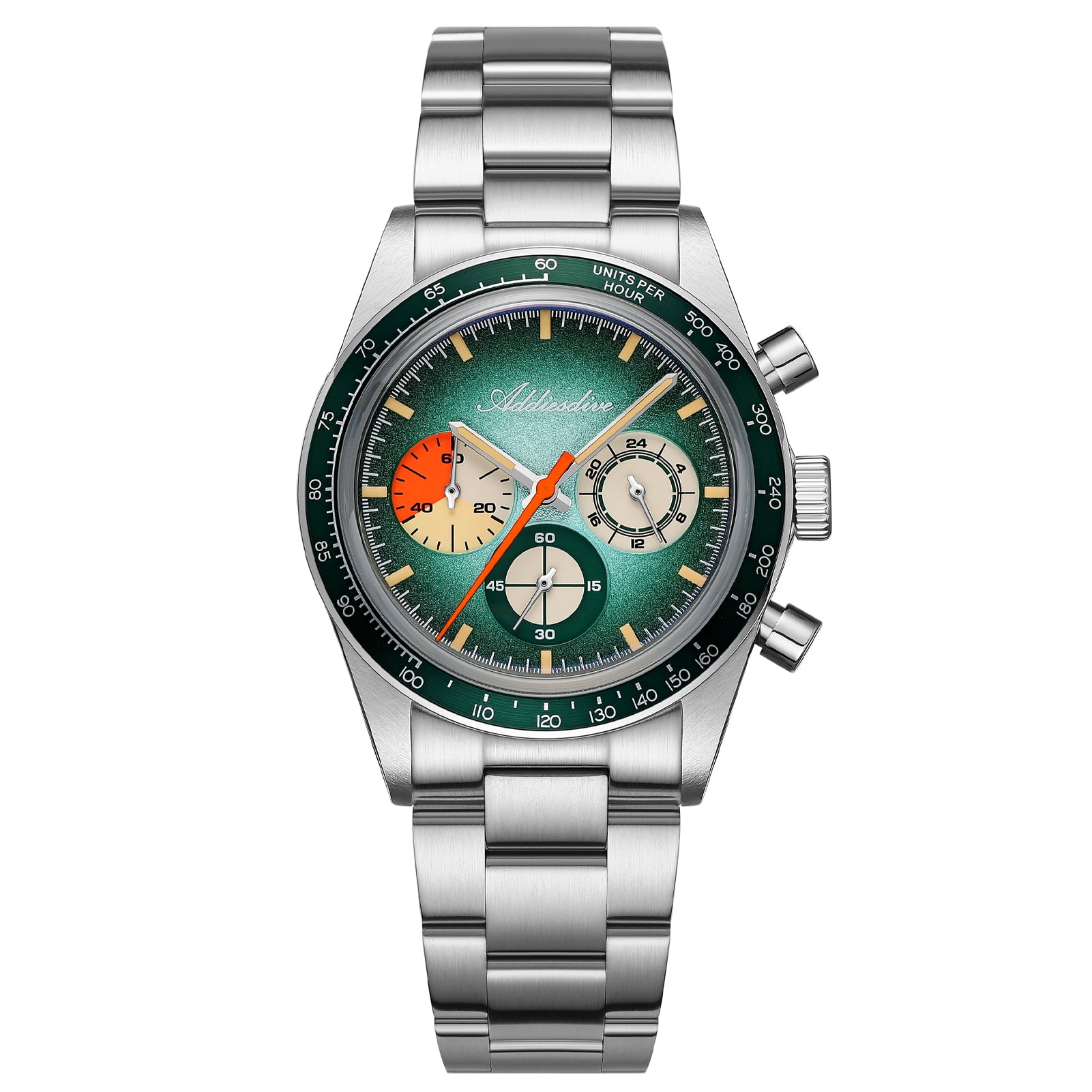 ADDIESDIVE Men's AD2551 Chronograph Watch, Japanese OS20 Quartz, 316L ...
