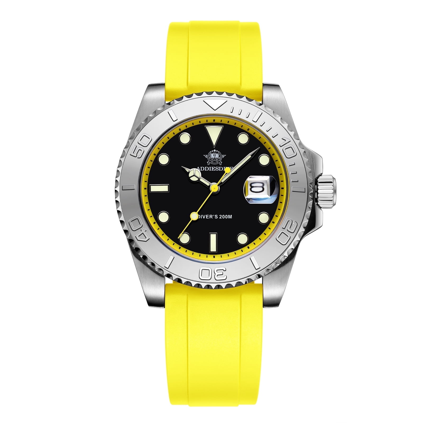 ADDIESDIVE Men's Analog Quartz Watch, 200M Waterproof Dive Watch with ...