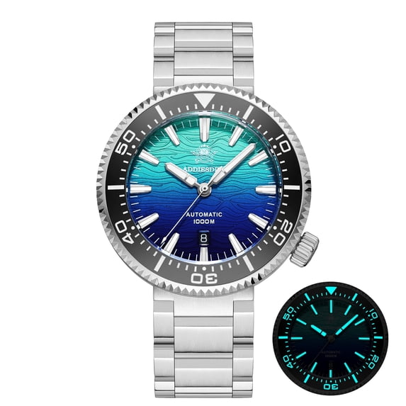 ADDIESDIVE Men's Automatic Dive Watch 1000m Waterproof, Mechanical ...