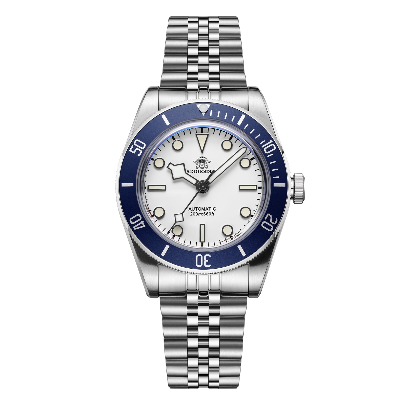 ADDIESDIVE Men's Automatic Dive Watch 200M, NH35 Movement, Mechanical ...