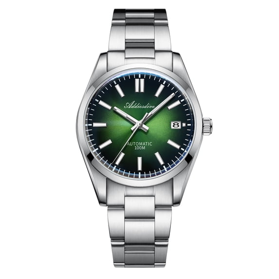 ADDIESDIVE Men's Automatic Dive Watch with Green Gradient Dial NH35 ...