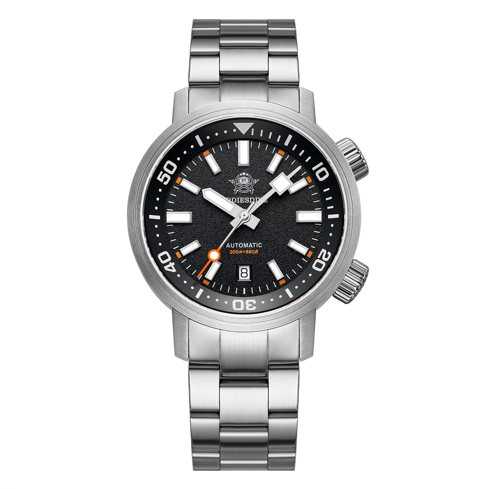 ADDIESDIVE Men's Automatic Skeleton Dive Watch, 200M Waterproof with ...