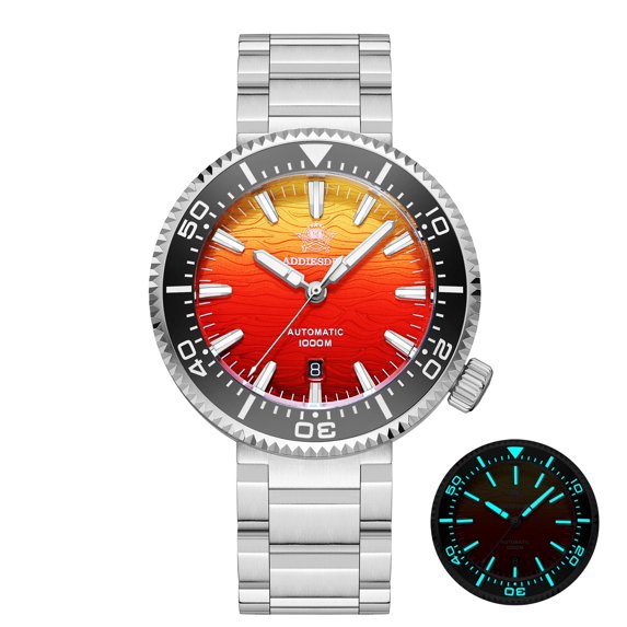 ADDIESDIVE Men's Automatic Watch 1000m Waterproof Dive Watch with ...