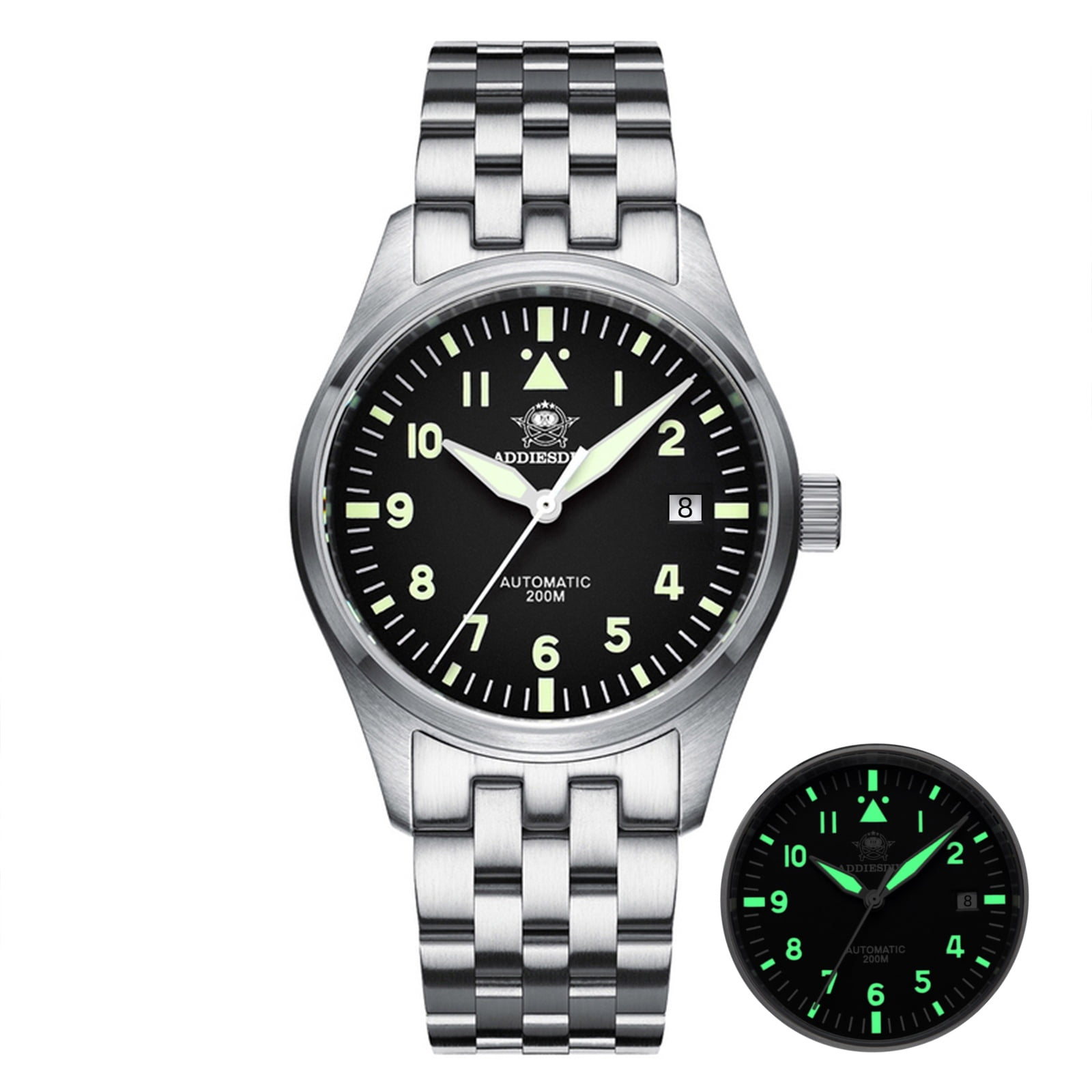 ADDIESDIVE Men's Automatic Watch, 200M Waterproof Diver-Style ...