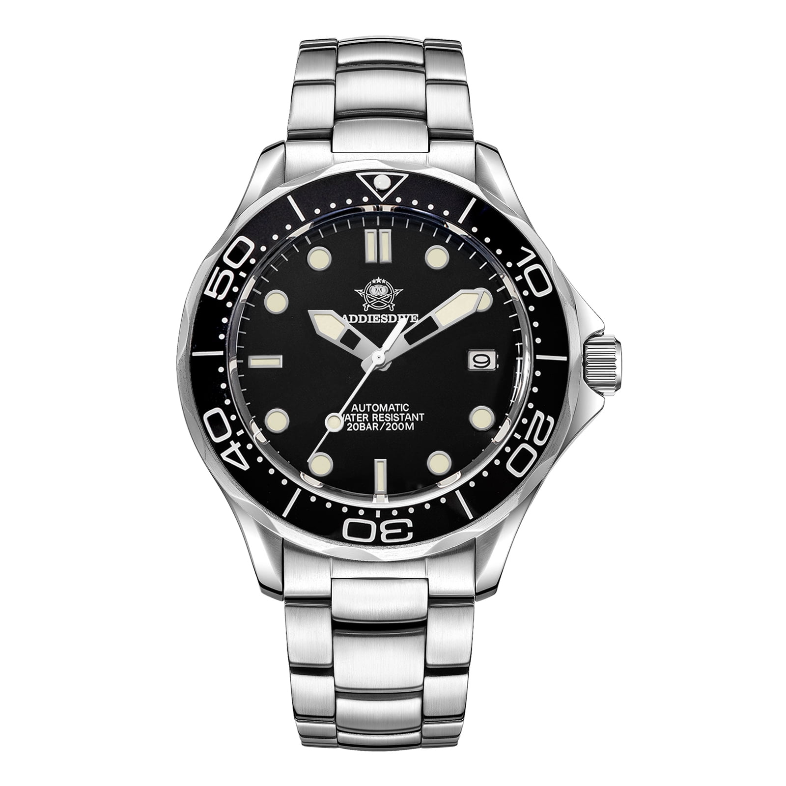 ADDIESDIVE Men's Automatic Watch Dive 200M Water, Sapphire Crystal ...