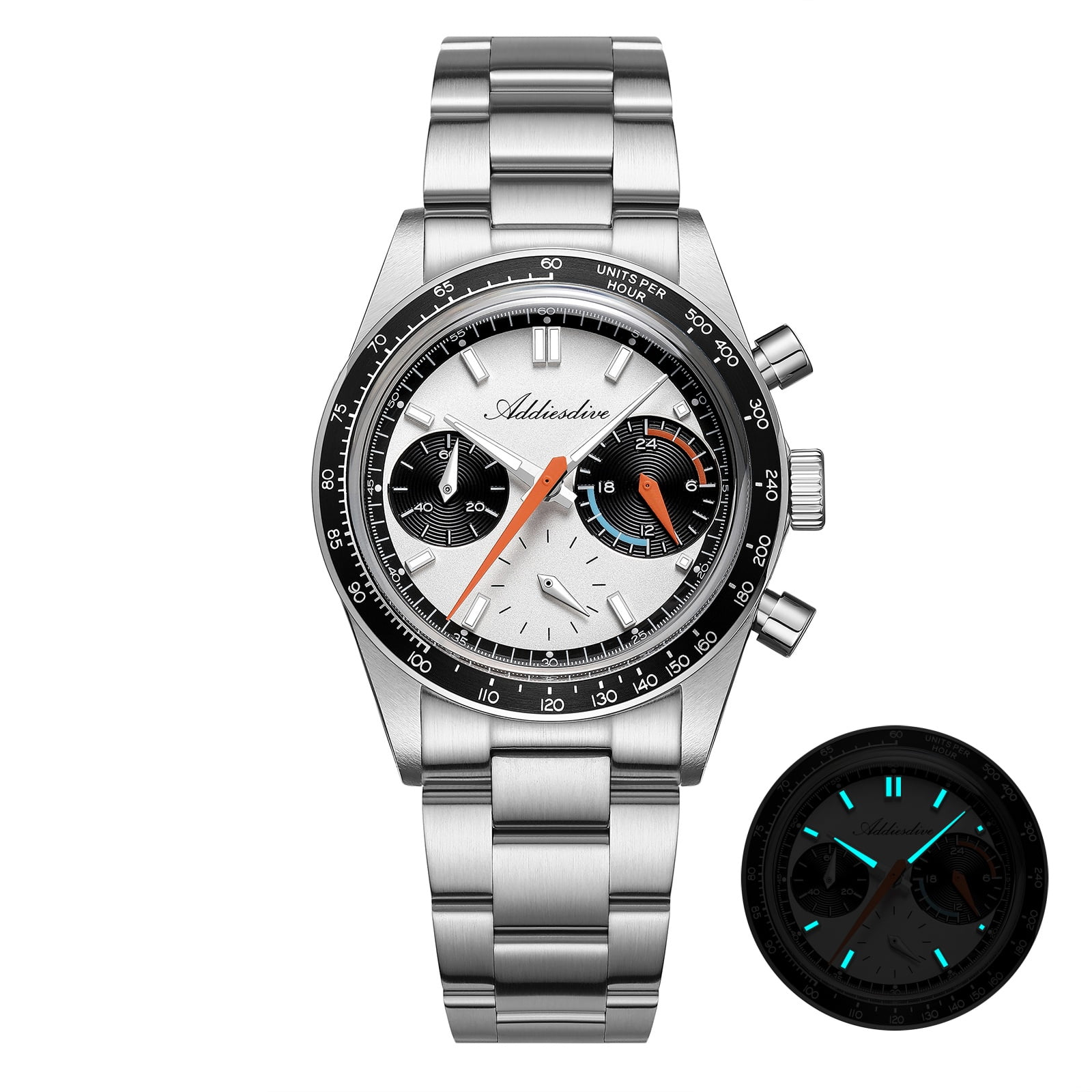 ADDIESDIVE Men's Chronograph Watch, 100m Water Resistant Analog Quartz ...