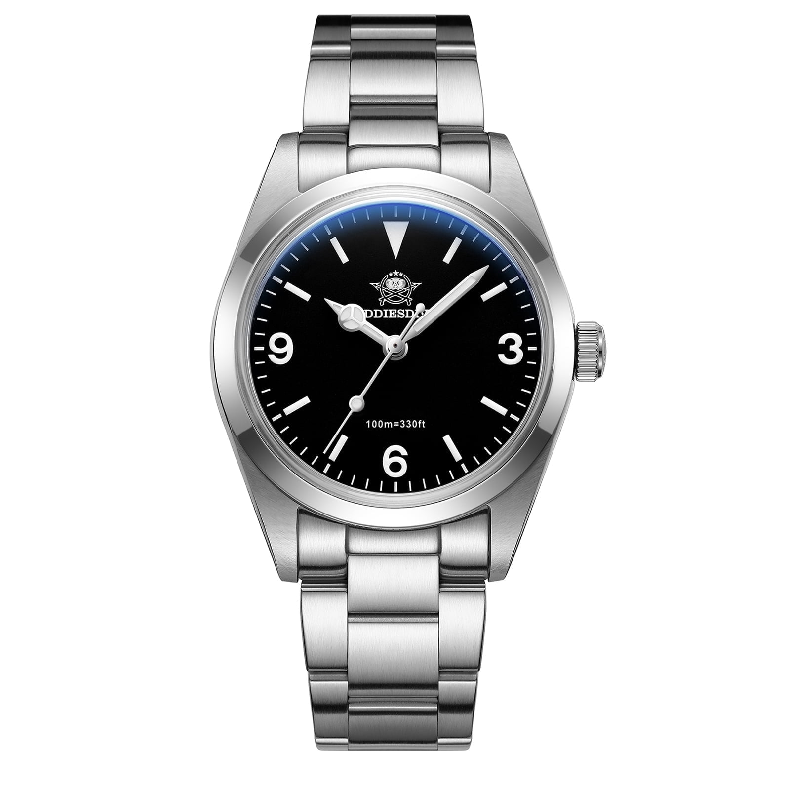 ADDIESDIVE Men's Diver Quartz Watch - 100M Waterproof Stainless Steel ...