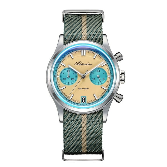 ADDIESDIVE Men's Diver Watch 100m Waterproof, Japanese VK64 Chronograph ...