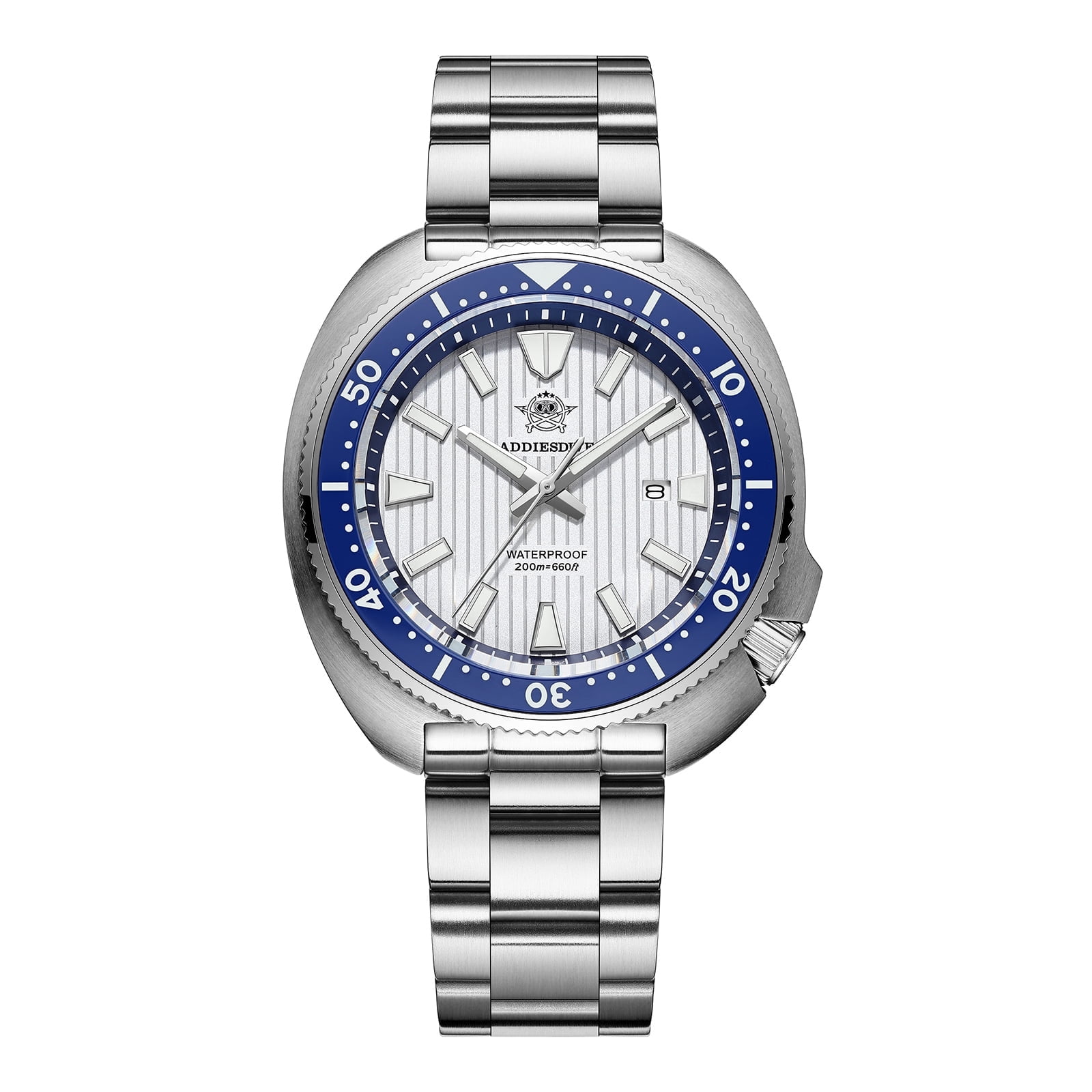 ADDIESDIVE Men’s Diver Watch 200M Waterproof, Japanese Movement Quartz ...