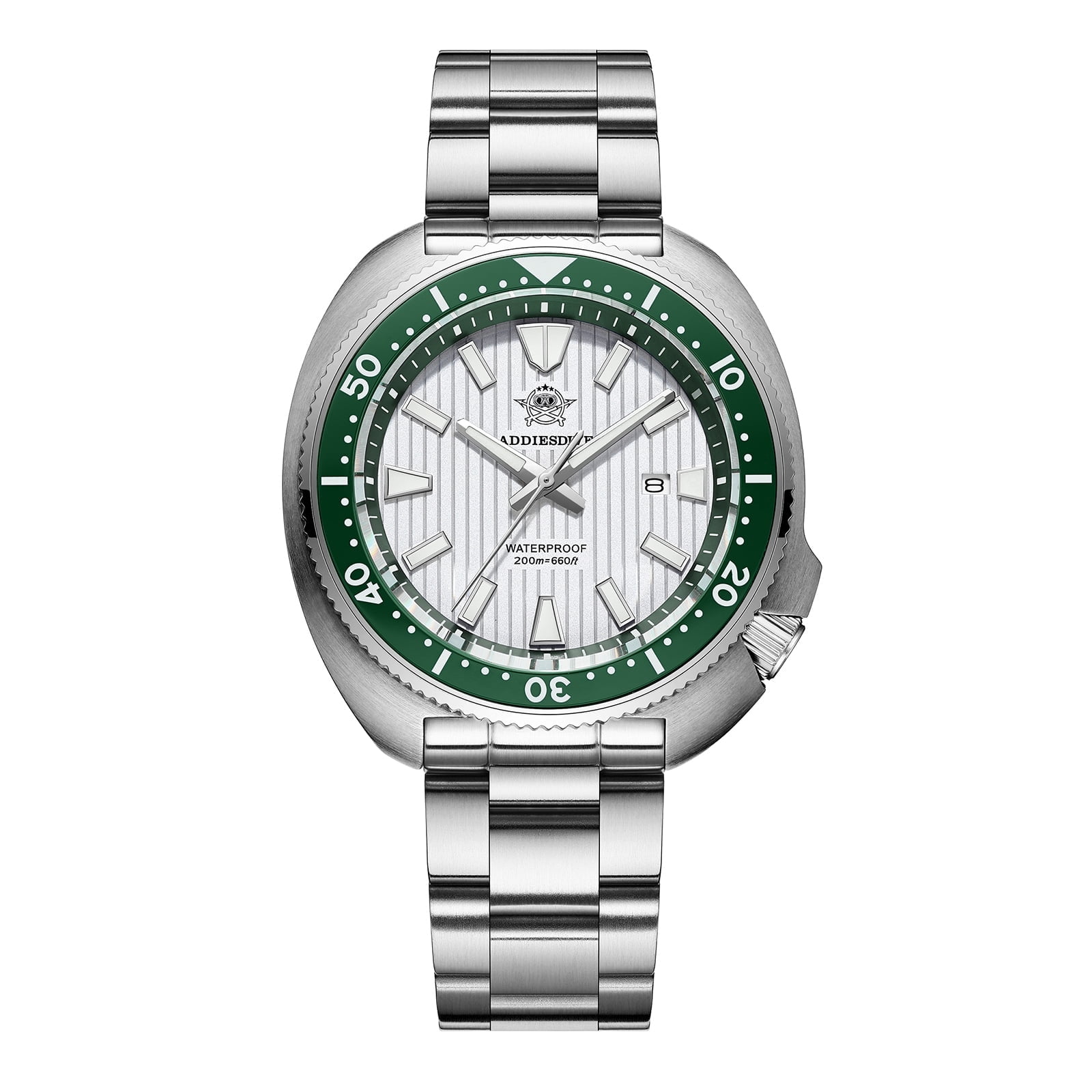 ADDIESDIVE Men’s Diver Watch 200M Waterproof, Japanese Movement Quartz ...