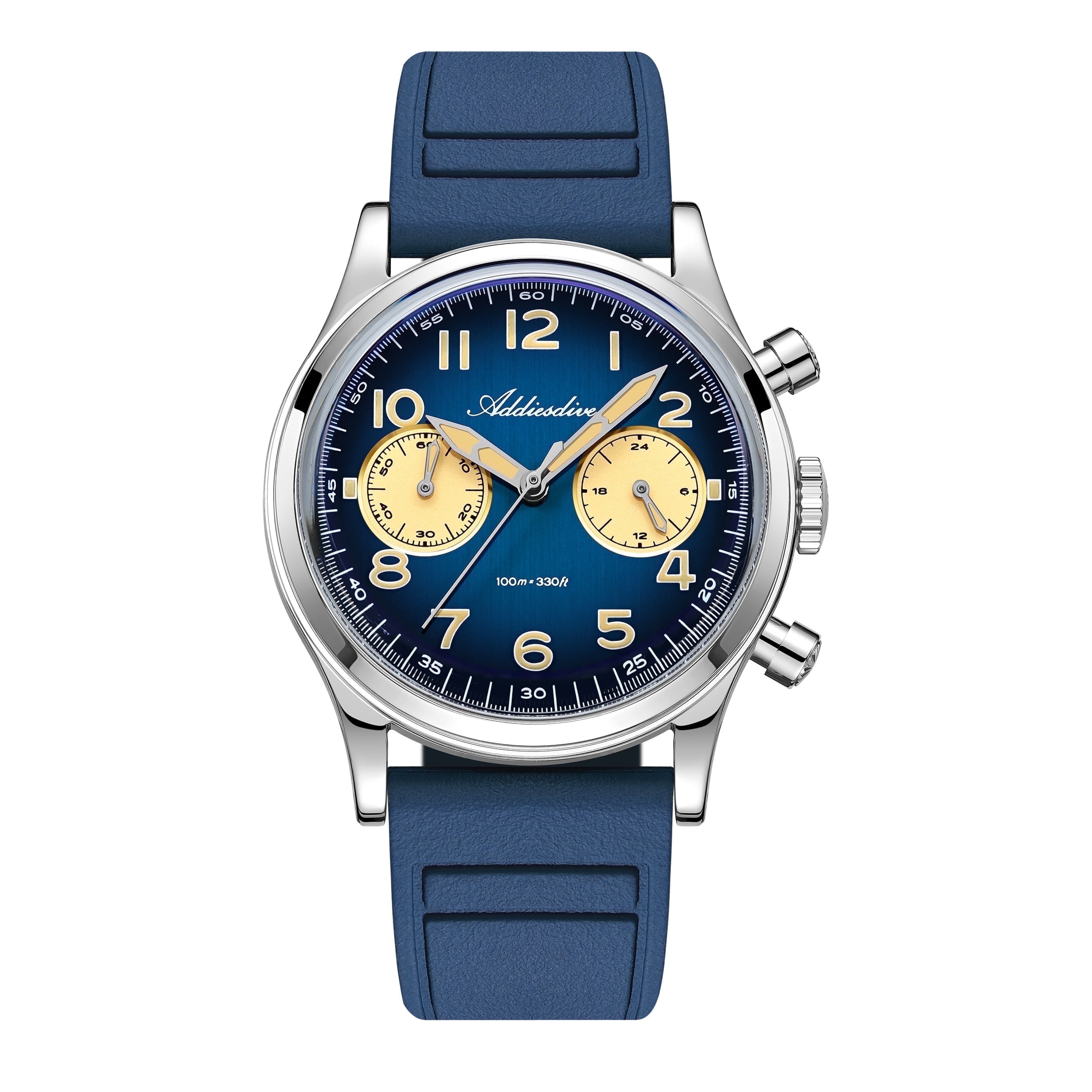 ADDIESDIVE Men's Chronograph Watch Dive 100M Waterproof, Analog Quartz ...