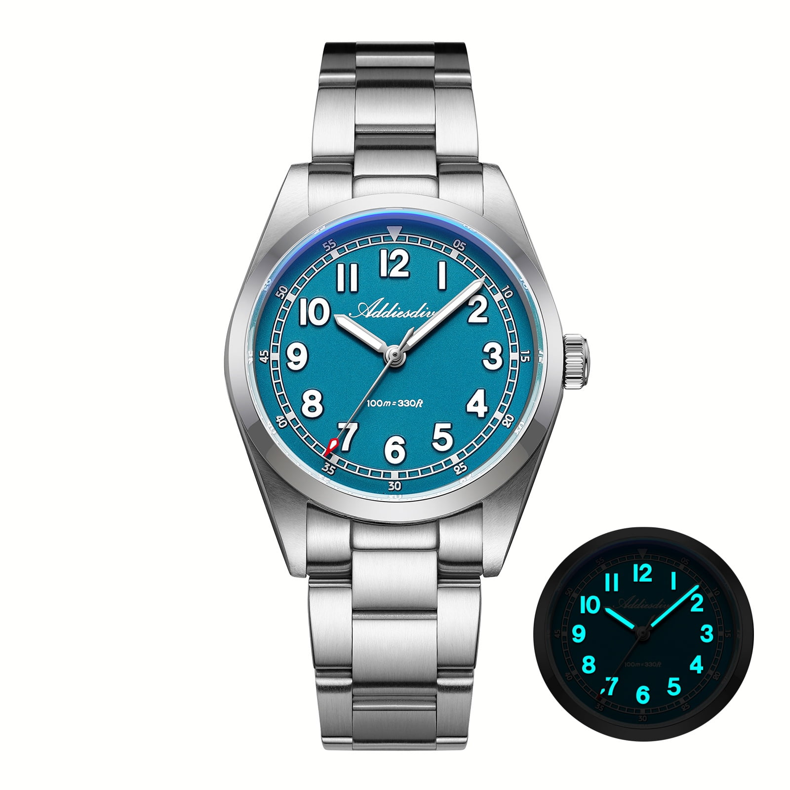 ADDIESDIVE Men's Watch with Japanese Quartz Movement, 100m Waterproof ...