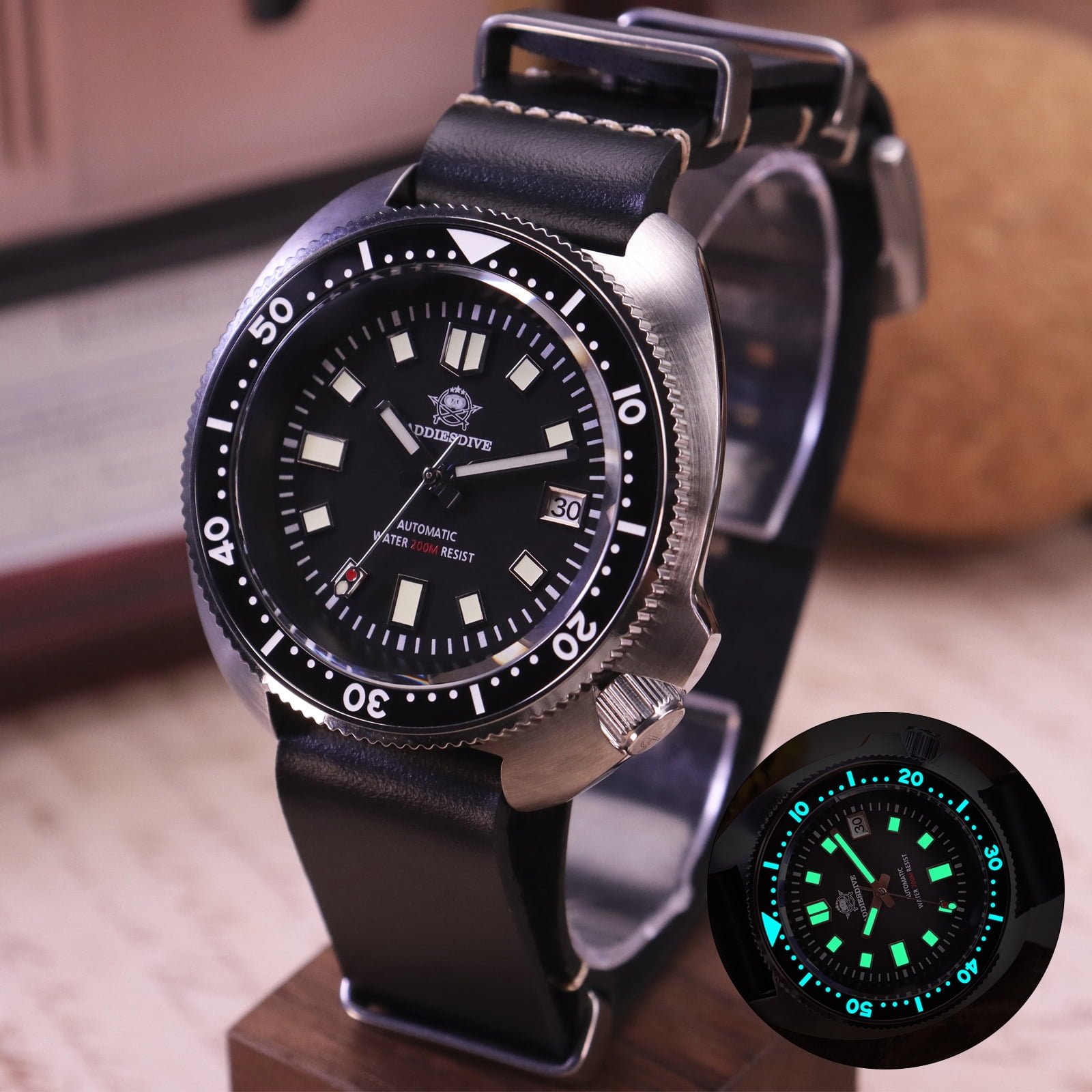 ADDIESDIVE Professional Dive Watch for Men, NH35 Automatic Movement ...