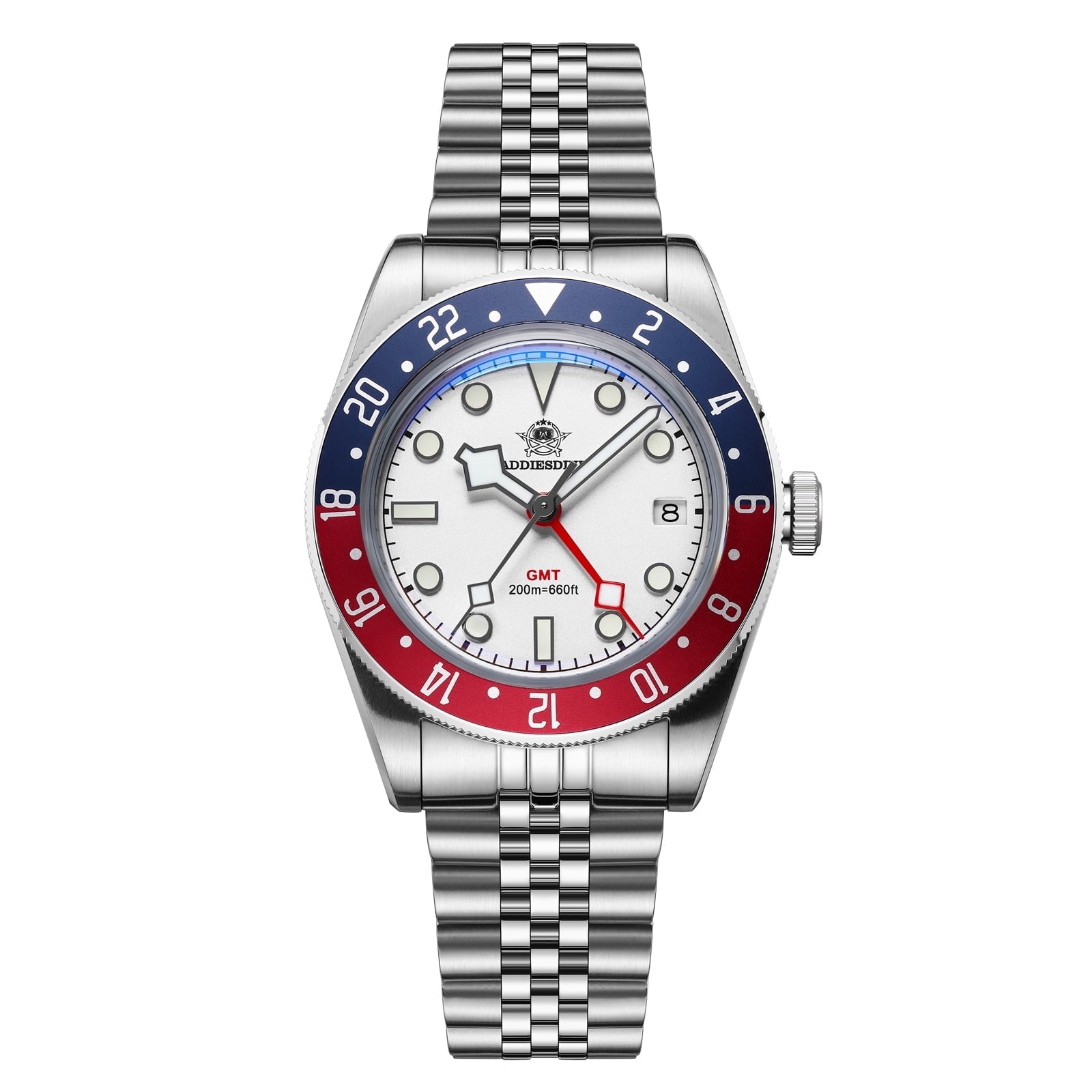 ADDIESDIVE Swiss GMT Watch for Men – 200M Diver’s Waterproof, Quartz ...
