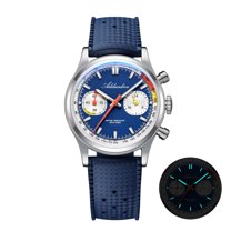 ADDIESDIVE Men's Chronograph Dive Watch 100M, Luminous 38mm Stainless ...