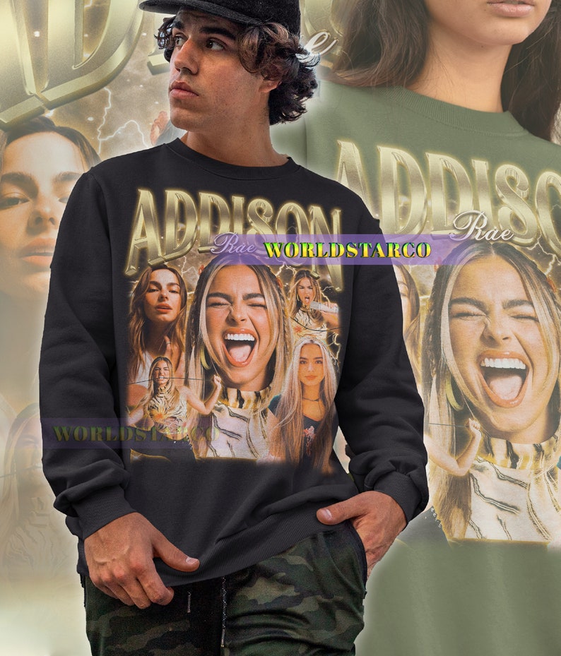 ADDISON RAE Sweatshirt, Addison Rae Rap Sweatshirtter, Addison Rae Fan ...