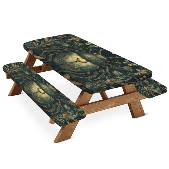 ADECORIVY Beetle Picnic Table Cover with Bench Covers, Waterproof ...