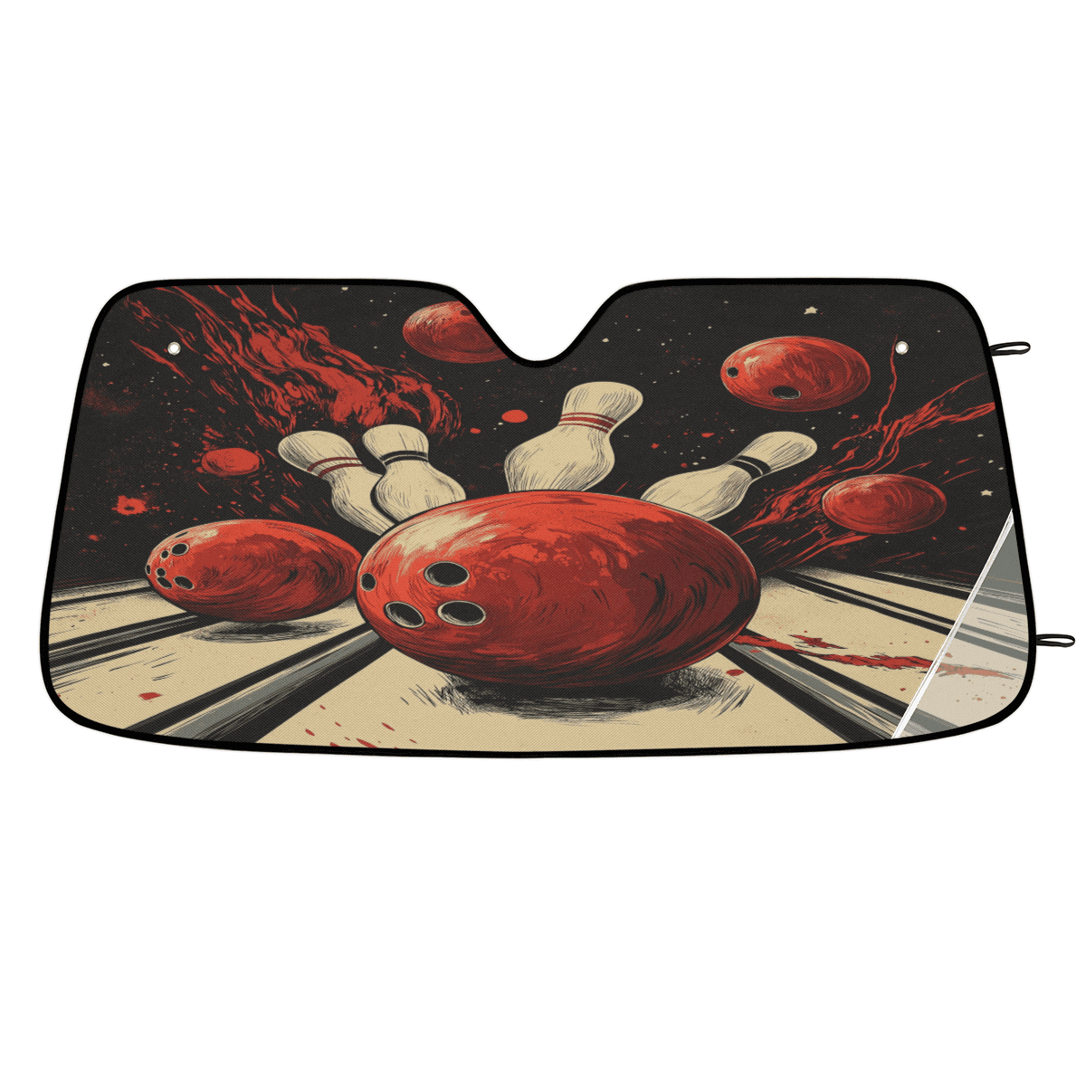 ADECORIVY Bowling Ball Windshield Sun Shade Car Sunshade for Front ...