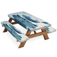 ADECORIVY Cat Bird Picnic Table Cover with Bench Covers, Waterproof ...