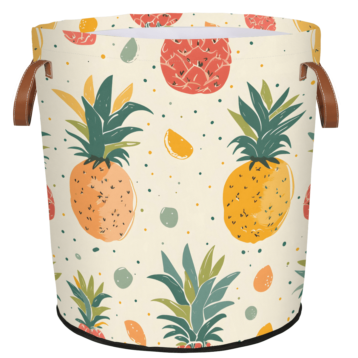 ADECORIVY Colorful Fruit Pineapple Laundry Basket, Foldable Laundry ...