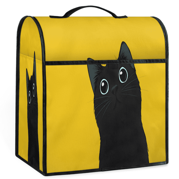 ADECORIVY Cute Black Cat Stand Mixer Dust Cover with Top Handle for ...