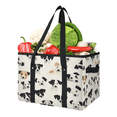 ADECORIVY Dogs Reusable Grocery Bags, Foldable Reusable Shopping Bags ...