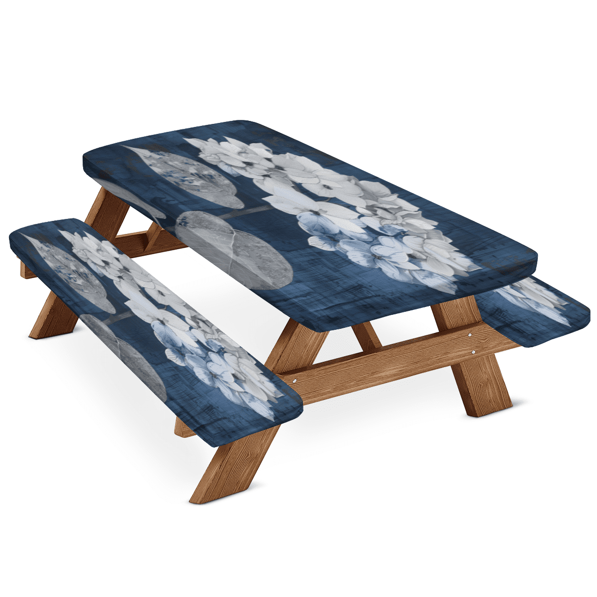 ADECORIVY Farmhouse Vintge Floral Picnic Table Cover with Bench Covers ...