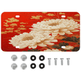 ADECORIVY Flowers Chrysanthemum Front License Plate, Floral Novelty ...