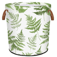 ADECORIVY Green Fern Laundry Basket, Foldable Laundry Hamper, Dirty ...