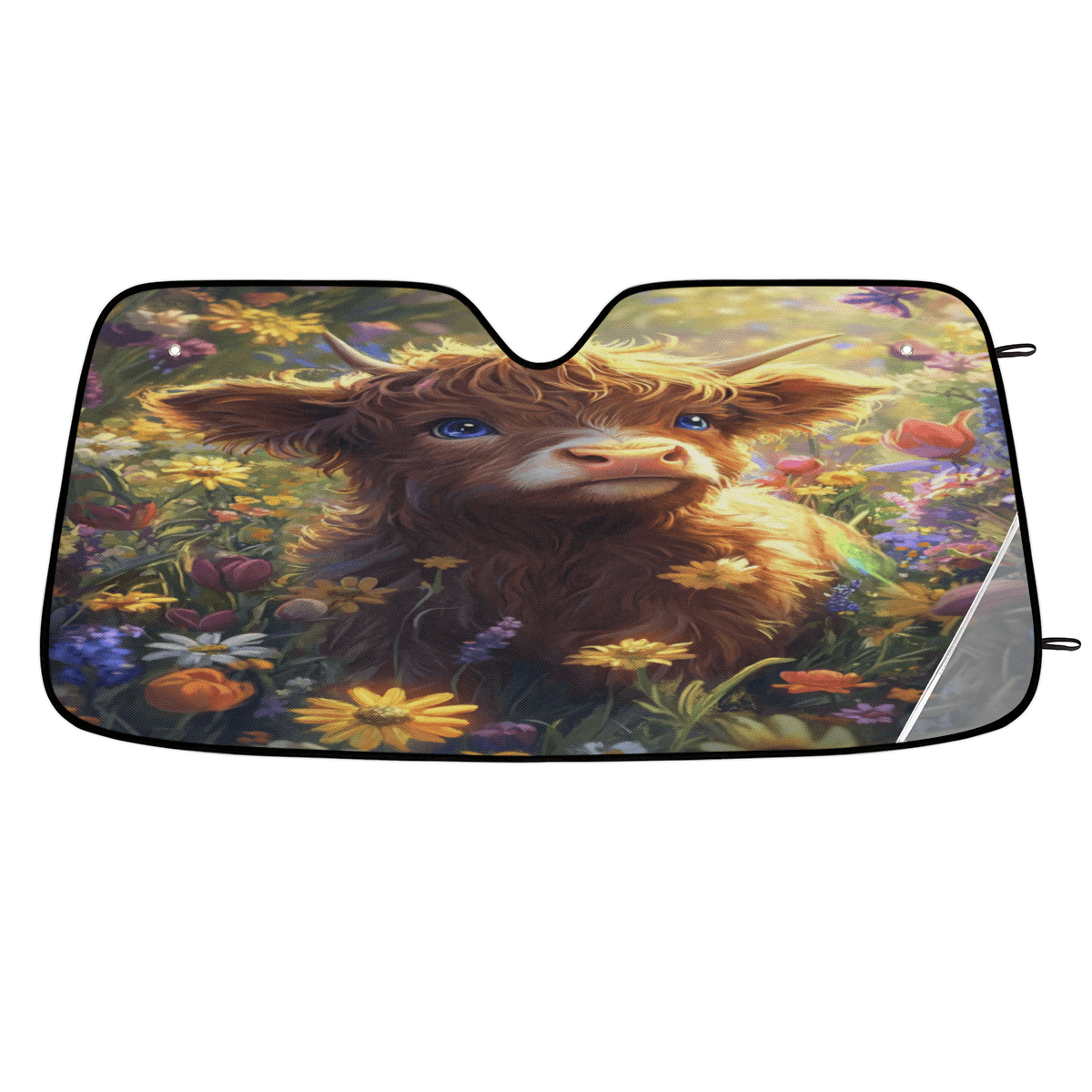 ADECORIVY Highland Cow Windshield Sun Shade Car Sunshade for Front ...