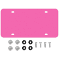 ADECORIVY Hot Pink License Plate, Aluminum Decorative Novelty Vanity ...