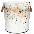 ADECORIVY Musical Note Dots Laundry Hamper, Foldable Dirty Clothes ...