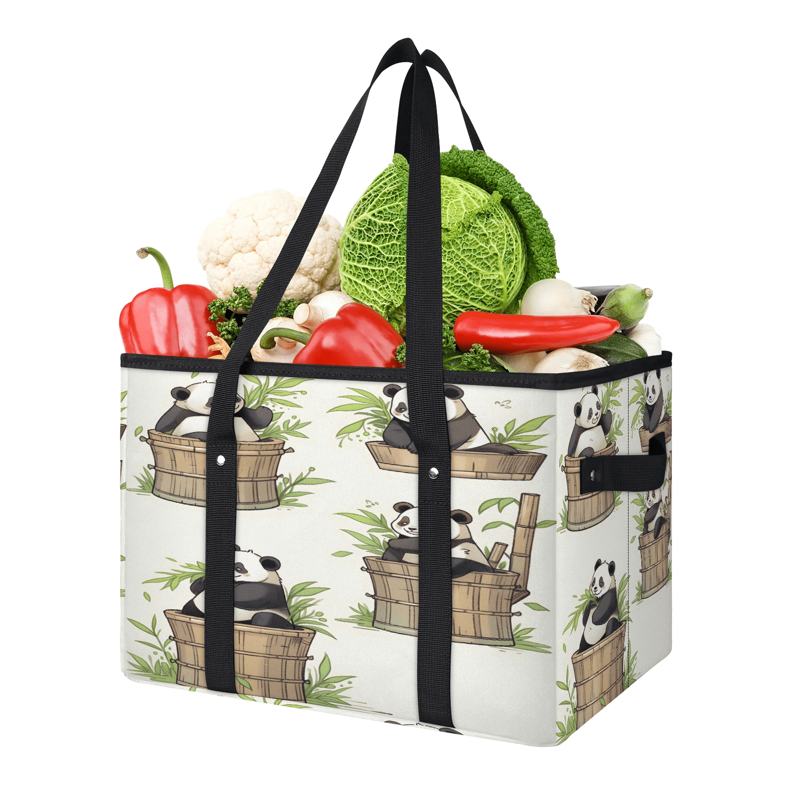 ADECORIVY Reusable Grocery Bags, Foldable Shopping Bags for Groceries ...