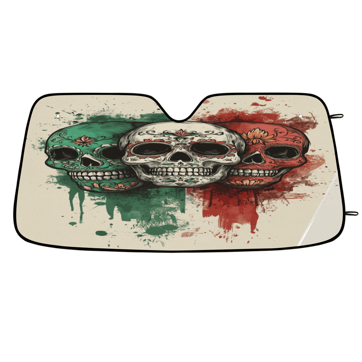 ADECORIVY Sugar Skull Windshield Sun Shade Car Sunshade for Front ...