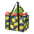 ADECORIVY Vintage Lemons Reusable Grocery Bags, Foldable Reusable ...