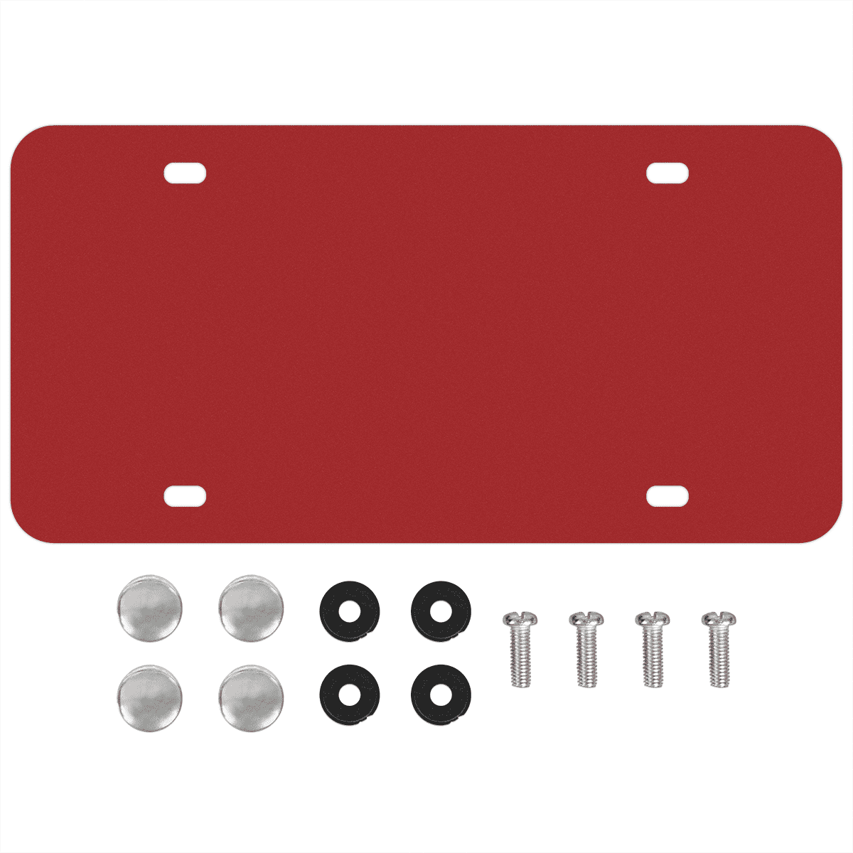 ADECORIVY Wine Red License Plate, Aluminum Decorative Novelty Vanity ...