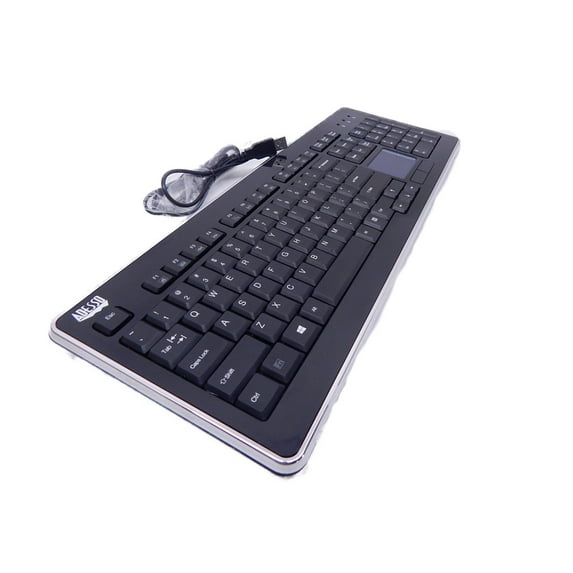 ADESSO AKB-440UB SlimTouch Desktop Keyboard with Integrated Touchpad ...