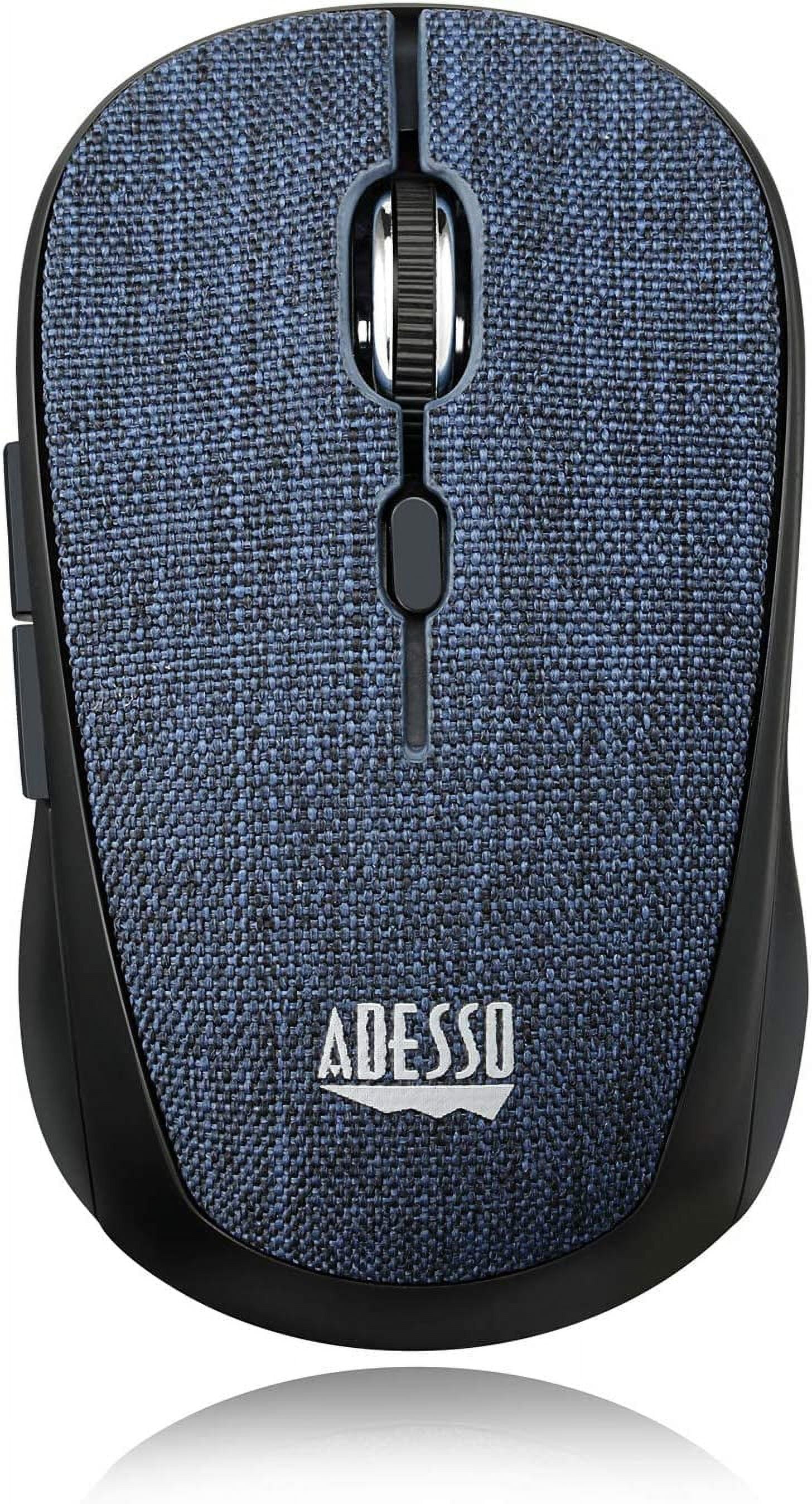 Adesso iMouse S80L - Wireless Fabric Optical Mini Mouse - Blue ...