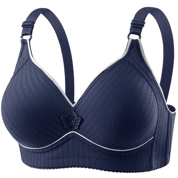 ADEYPCGD Bras for Women Women's Double Support Wireless Bra, Full ...