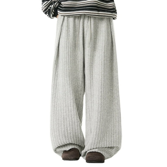 ADEYPCGD Men's Casual Everyday Wear Relaxed Fit Textured Trousers ...