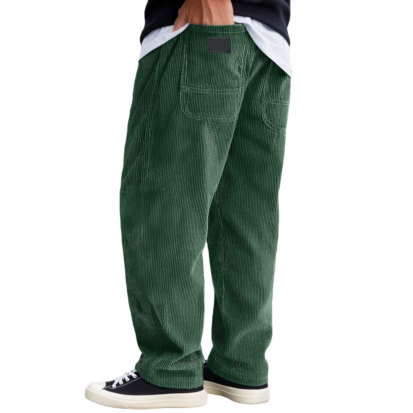 ADEYPCGD Men's Casual Trousers with -Pocket Design for Everyday ...